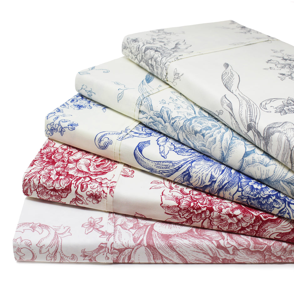 Printed 400 Thread Count Cotton Sheet Sets – Mélange Home