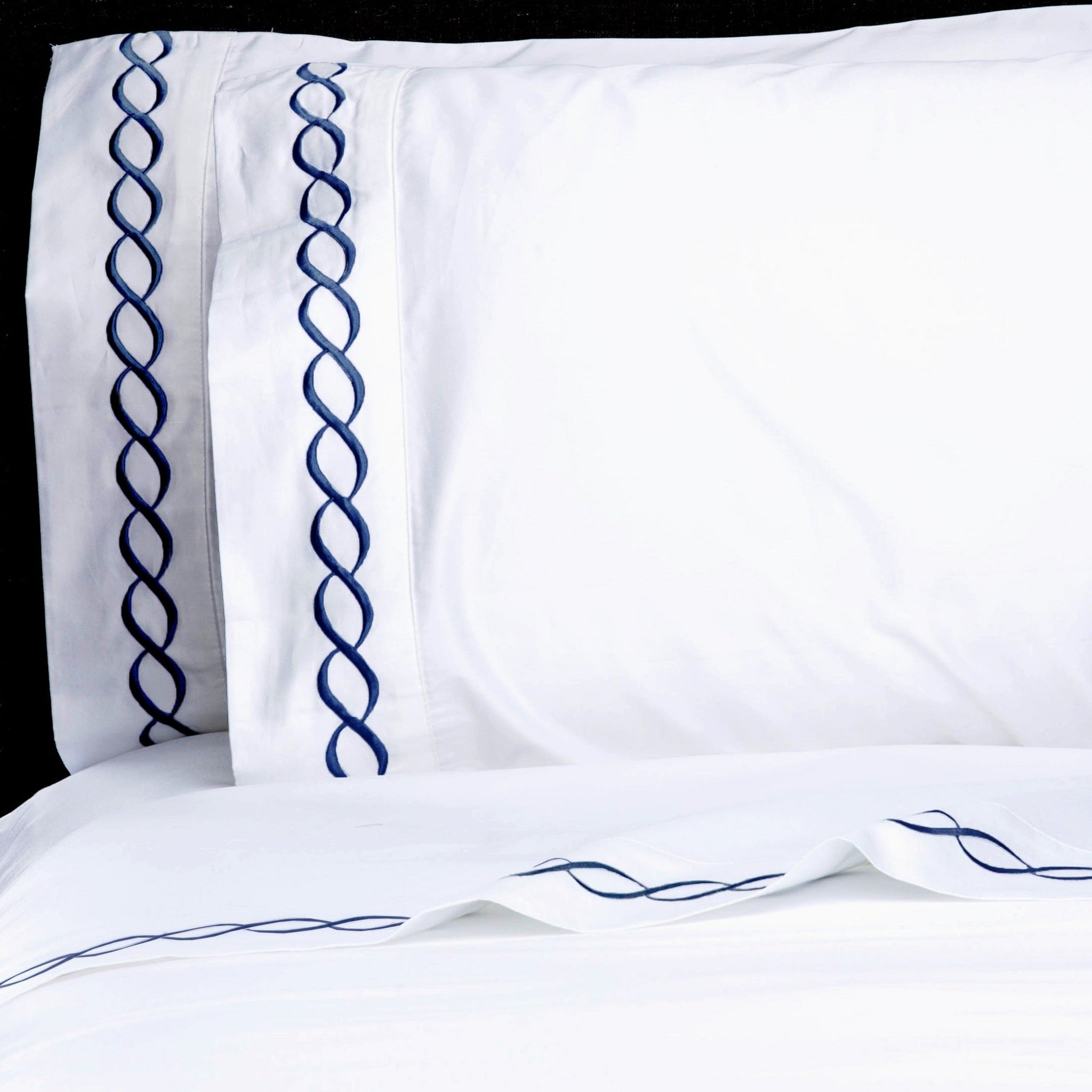 600 Thread Count Rope Embroidered Sheet Set – Mélange Home